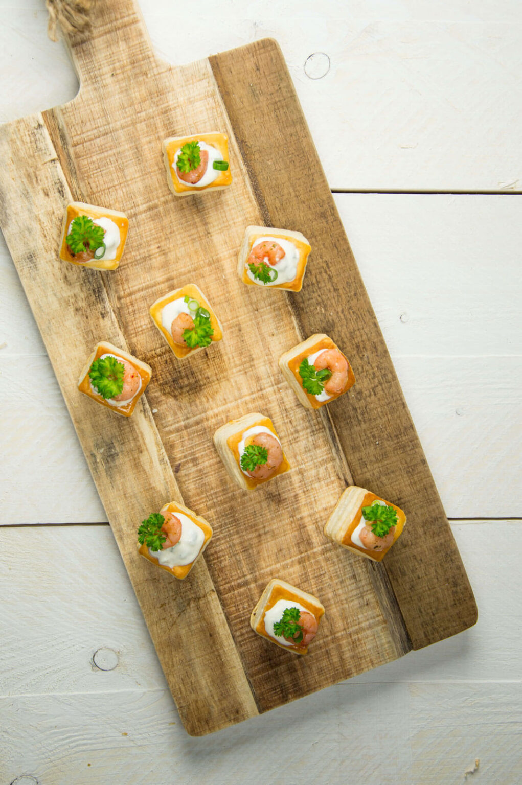 Jos Poell | Mini Pasteitjes met salade van Noorse garnalen