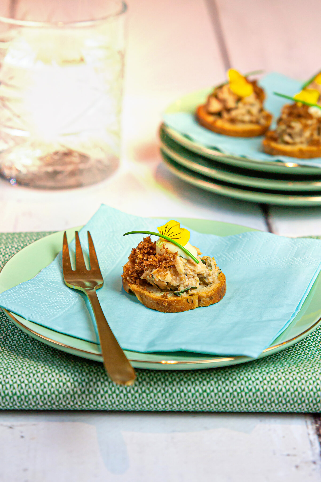 Jos Poell | Toast Krokant met gerookte zalm